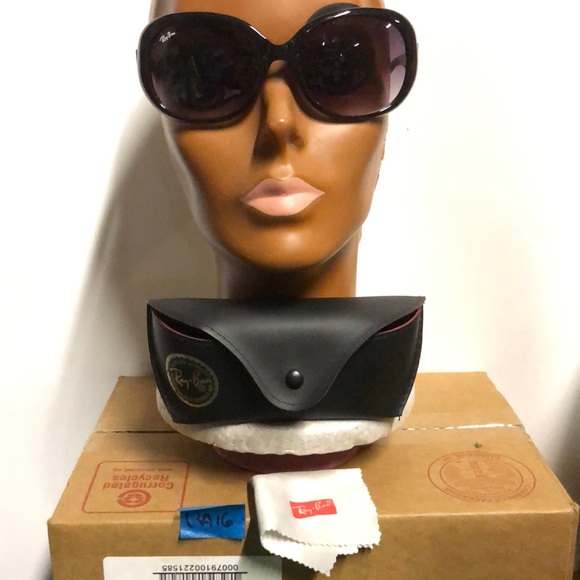 Ray-Ban | Accessories | Ray Ban 79 Jackie Ohh Sunglasses And Case Black ...